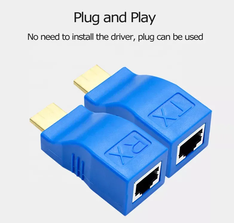 Factory Price Cat6 Balun Hdmi To Cat5 Cat6 Converter 4k Hdmi Extender ...