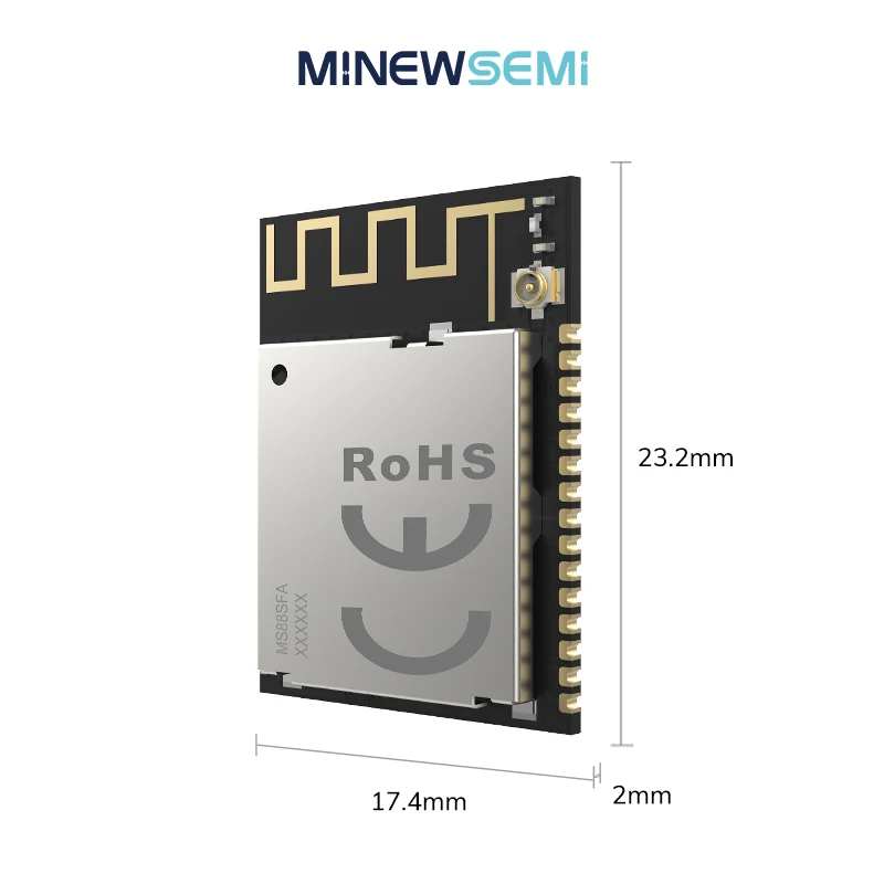 Ultra Long Range Nordic Nrf52840 Pa Lna Bluetooth 5.2 Mesh Ble Module ...