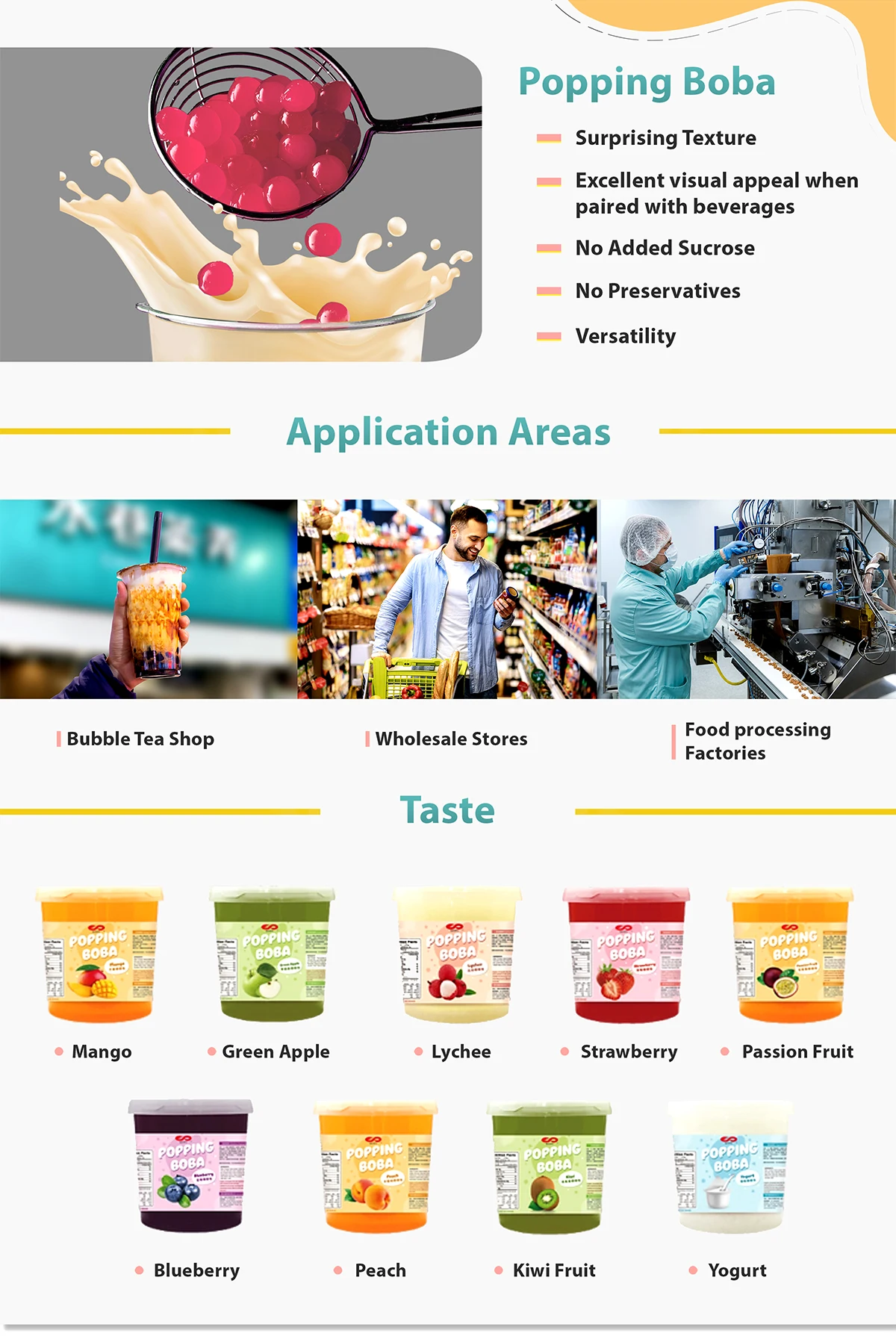 Keifu - Coconut Popping Boba Pearl Juice Ball Instant Bursting Boba Oem ...