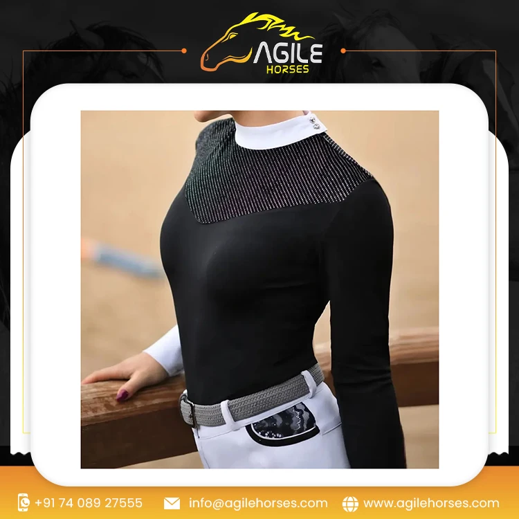 New Baselayer Show Shirts Breathable Design Top Equestrian Clothing ...
