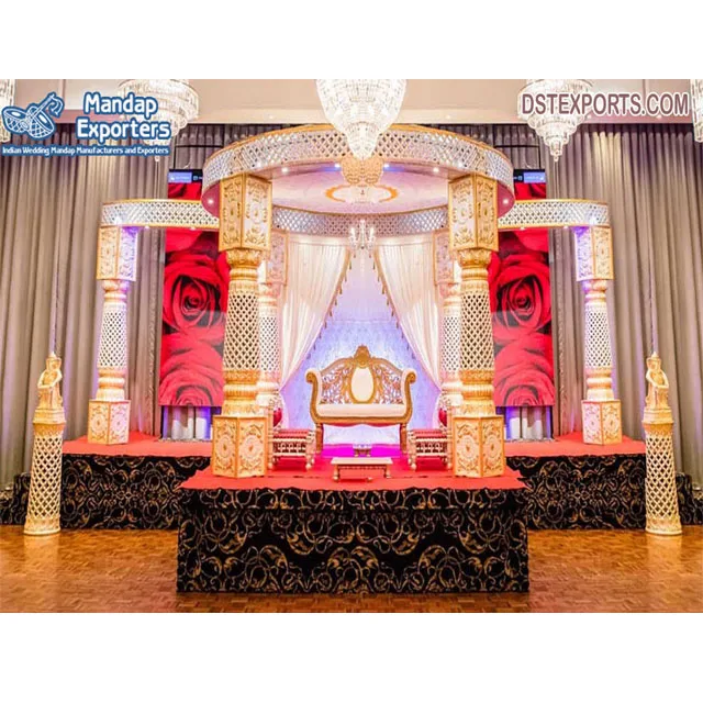 Rajwada Wedding Frp Jali Pillars Mandap Decor Most Beautiful Wedding ...