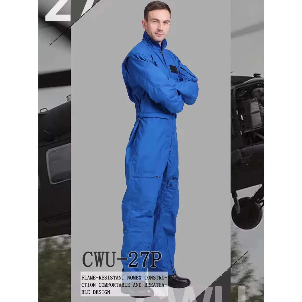 Flame Resistant Flying Wear Suit Safety Coverall Fighter Jet Pilot Work ...
