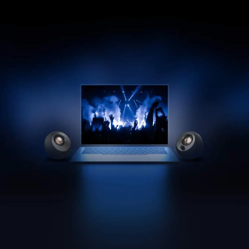 Creative Pebble V2 3.5 Mm Aux-in Minimalistic 2.0 Usb-c Powered Up To ...