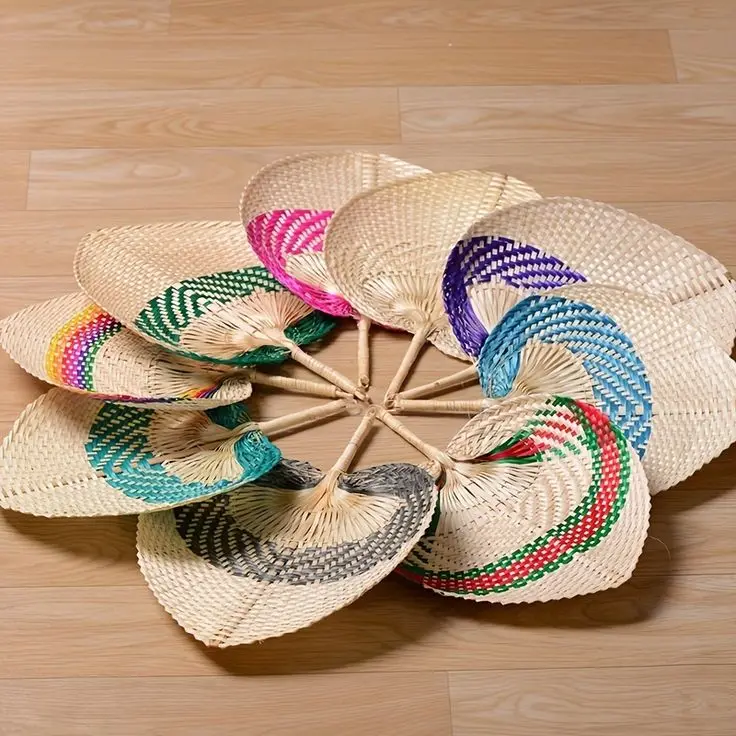 Traditional Seagrass Craft Natural Color Seagrass Raffia Fan Summer ...