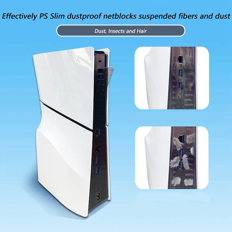 Topwolf Ps5 Slim Console Dust-proof Mesh Cooling Vents Dust-proof Fine ...