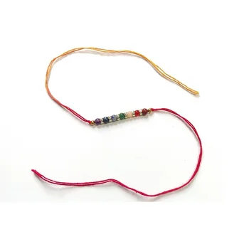 Beautiful Traditional Ethnic Thread 7 Chakra Rakhi For Raksha Bandhan ...