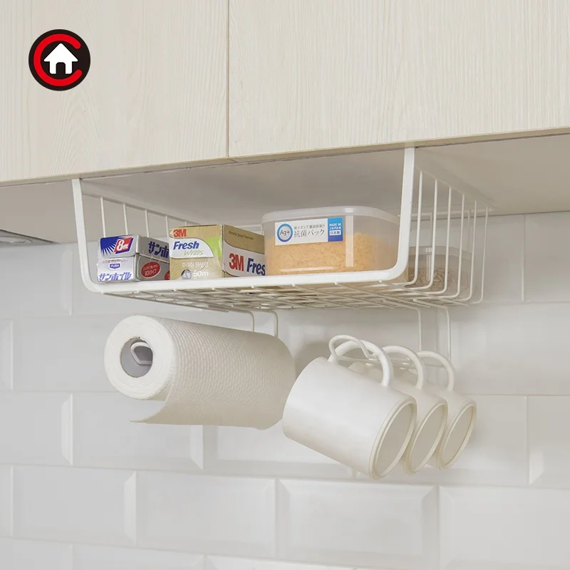 Hot Selling Kitchen Cabinet Wire Hanging Basket Under Cabinet Organizer ...