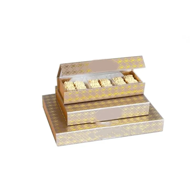 Cardboard Paper Tiered Gift Baklava Boxes For Packaging Food Delivery ...