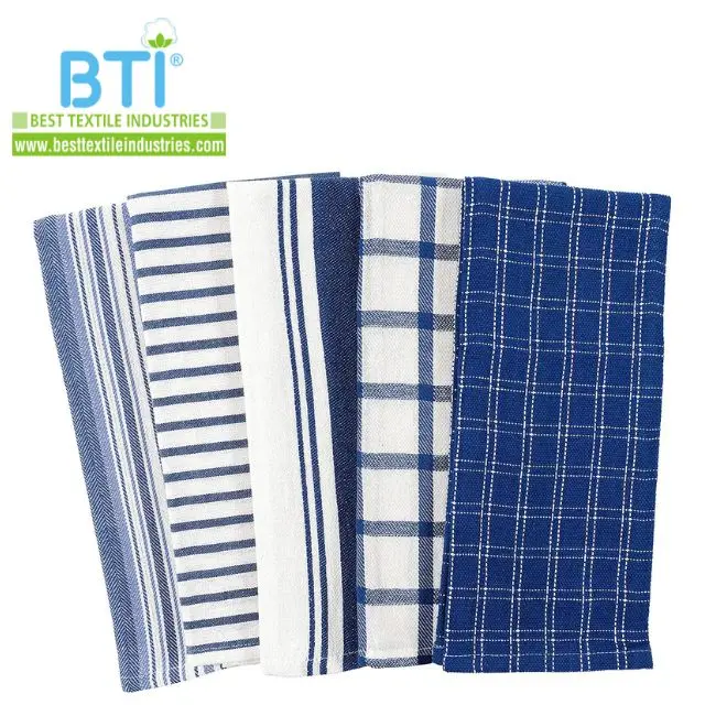 High Quality Yarn Dyed Kitchen Towels - Absorbent & Durable
