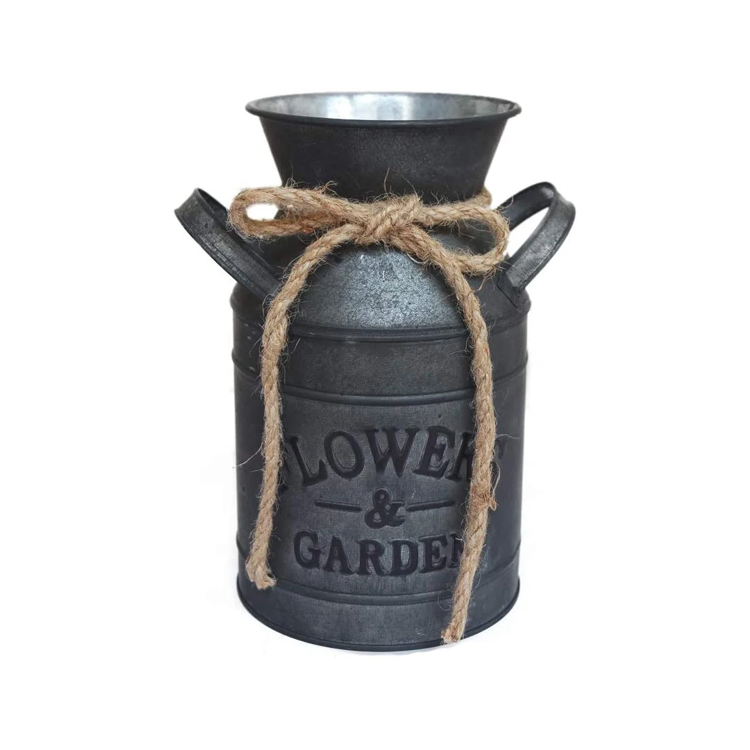 Galvanized Milk Cane Small Size With White Powder Coated With Heart ...