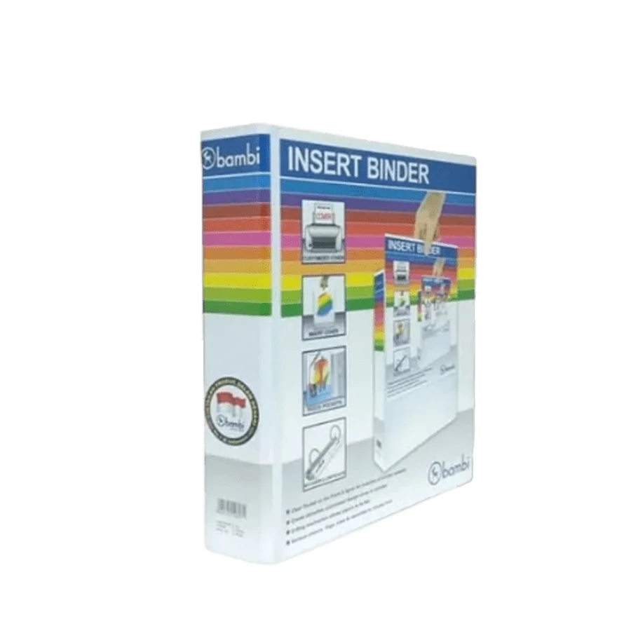 Customized Logo Pvc Paperboard Pvc Sheets Cover White Color 2 D-ring ...