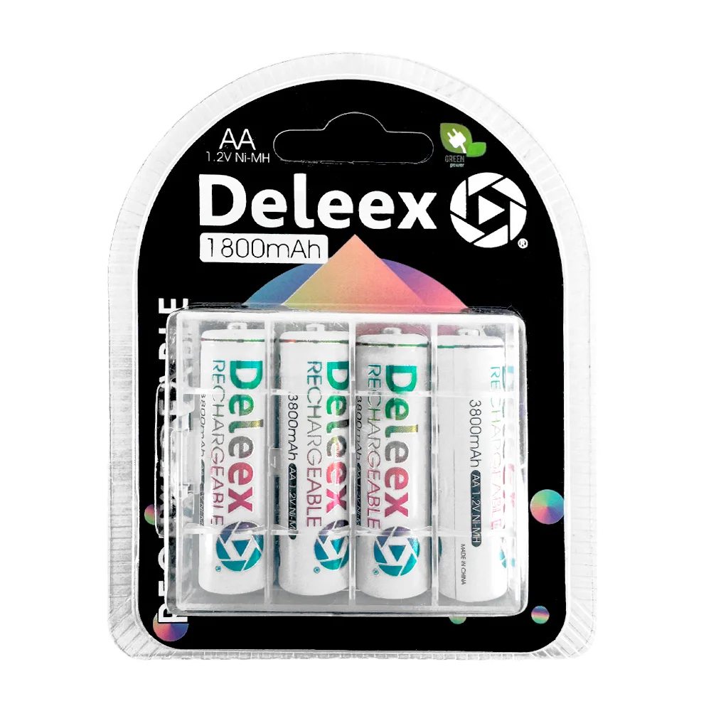 [GDL] 4 Deleex Rechargeable 3800mAh Double a Batteries/AA Battery ...