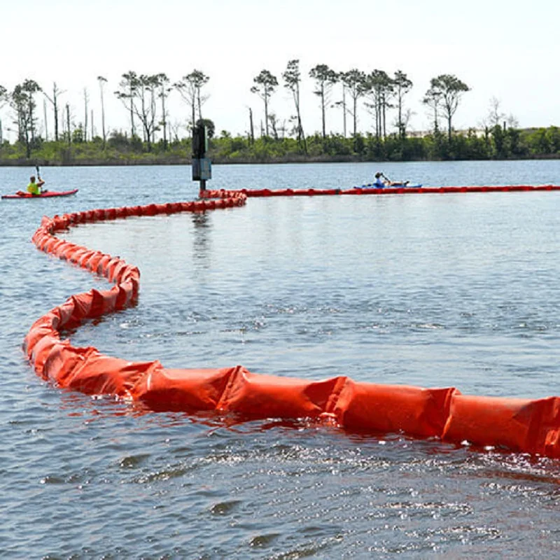 Inflatable Pvc Tarpaulin Oil Spill Containment Booms Material - Buy Pvc ...