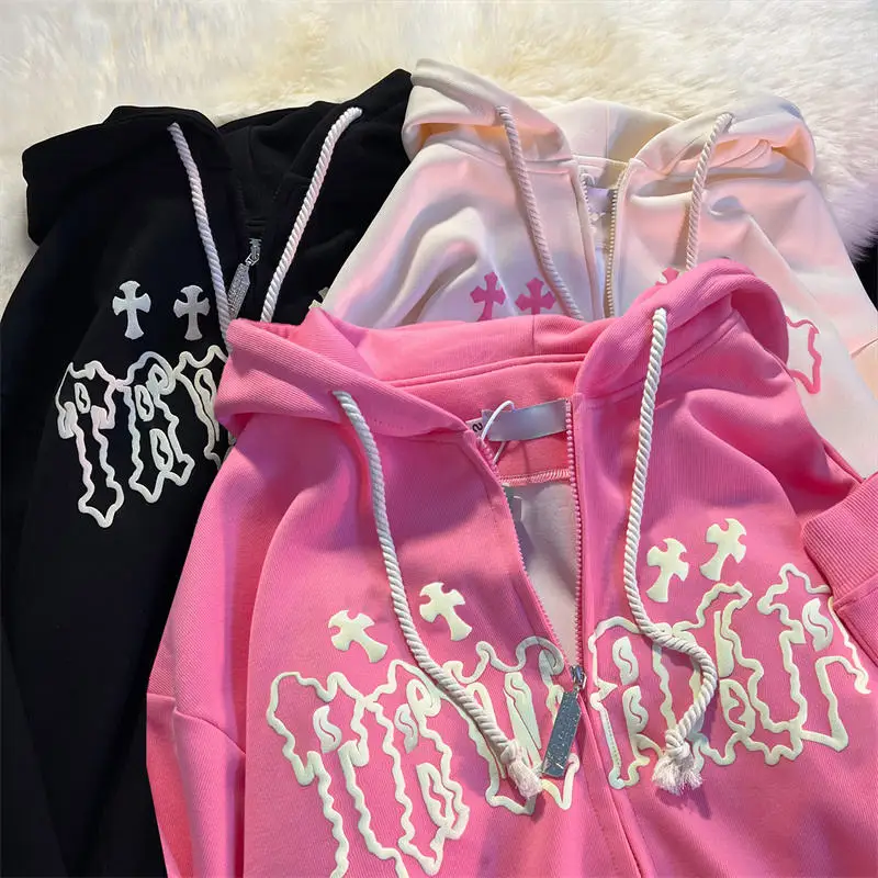 Wholesale Fashion Brand Design 3d Bubble Letter Hoodie