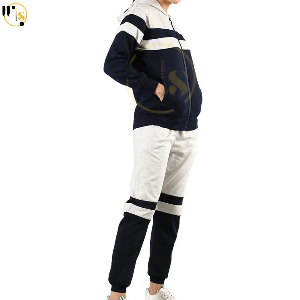 Customize Women Tracksuits Full Zip Up Latest Style Cotton Made With ...
