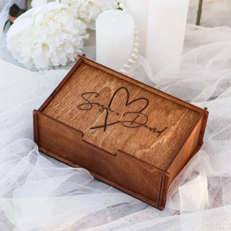 Wholesale wooden souvenir box unfinished wooden craft box luxury gift ...
