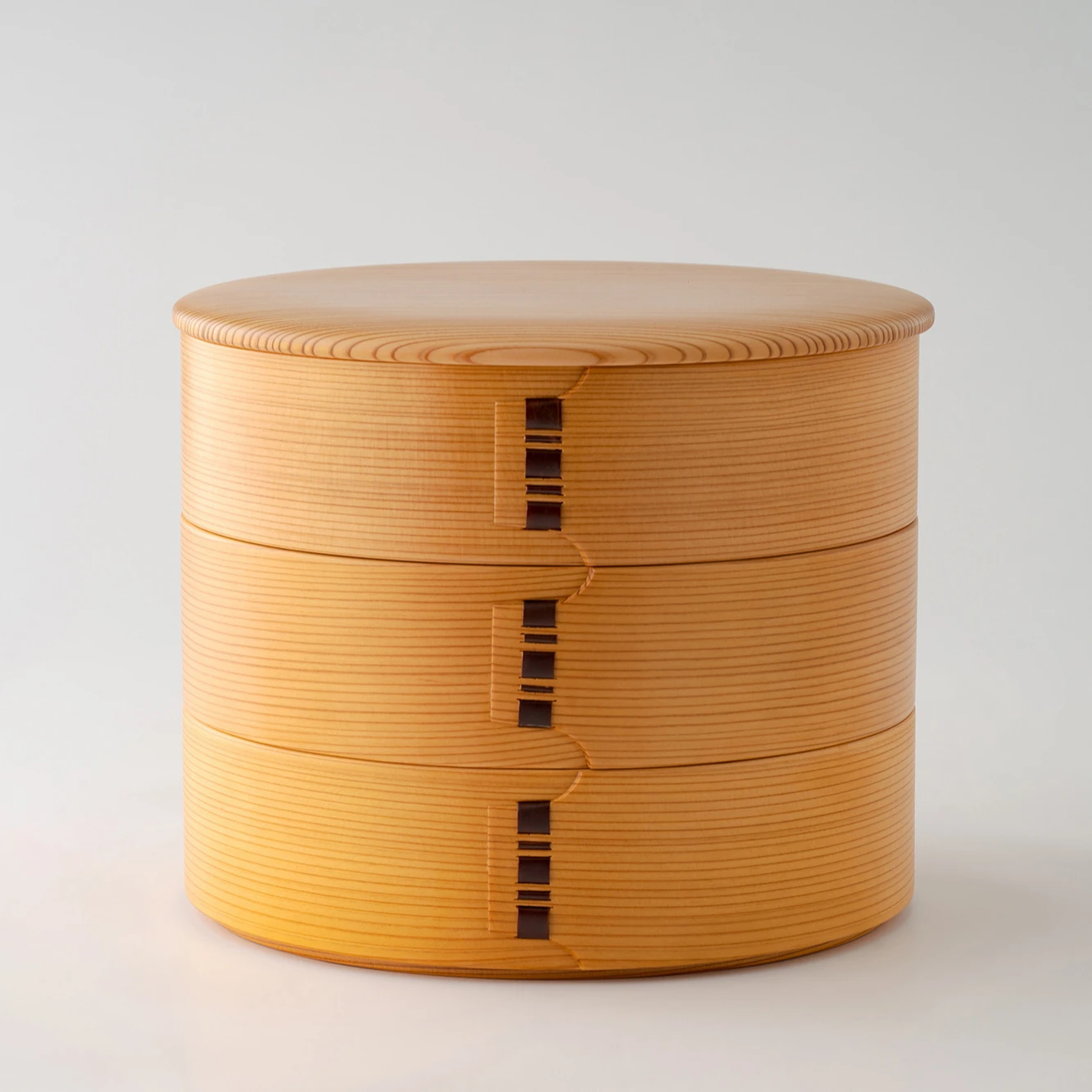 Japanese Three Tiers Box Wooden Handmade Traditional Products Made In ...