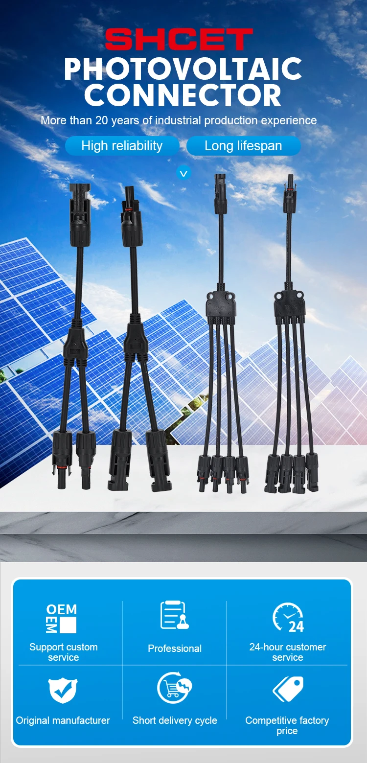 Dc1000v Mc Solar Connector Male Female Pins Customize Dc Solar Panel ...