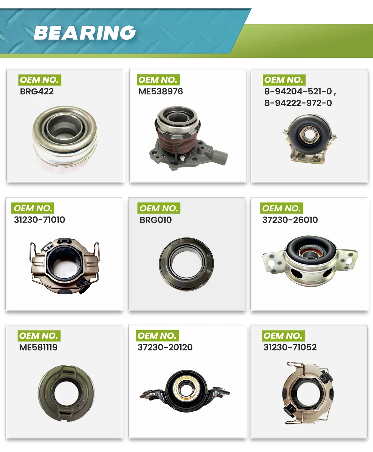 丰田hilux Oem 31230-71052离合器分离轴承 - Buy 离合器分离轴承 Product on Alibaba.com