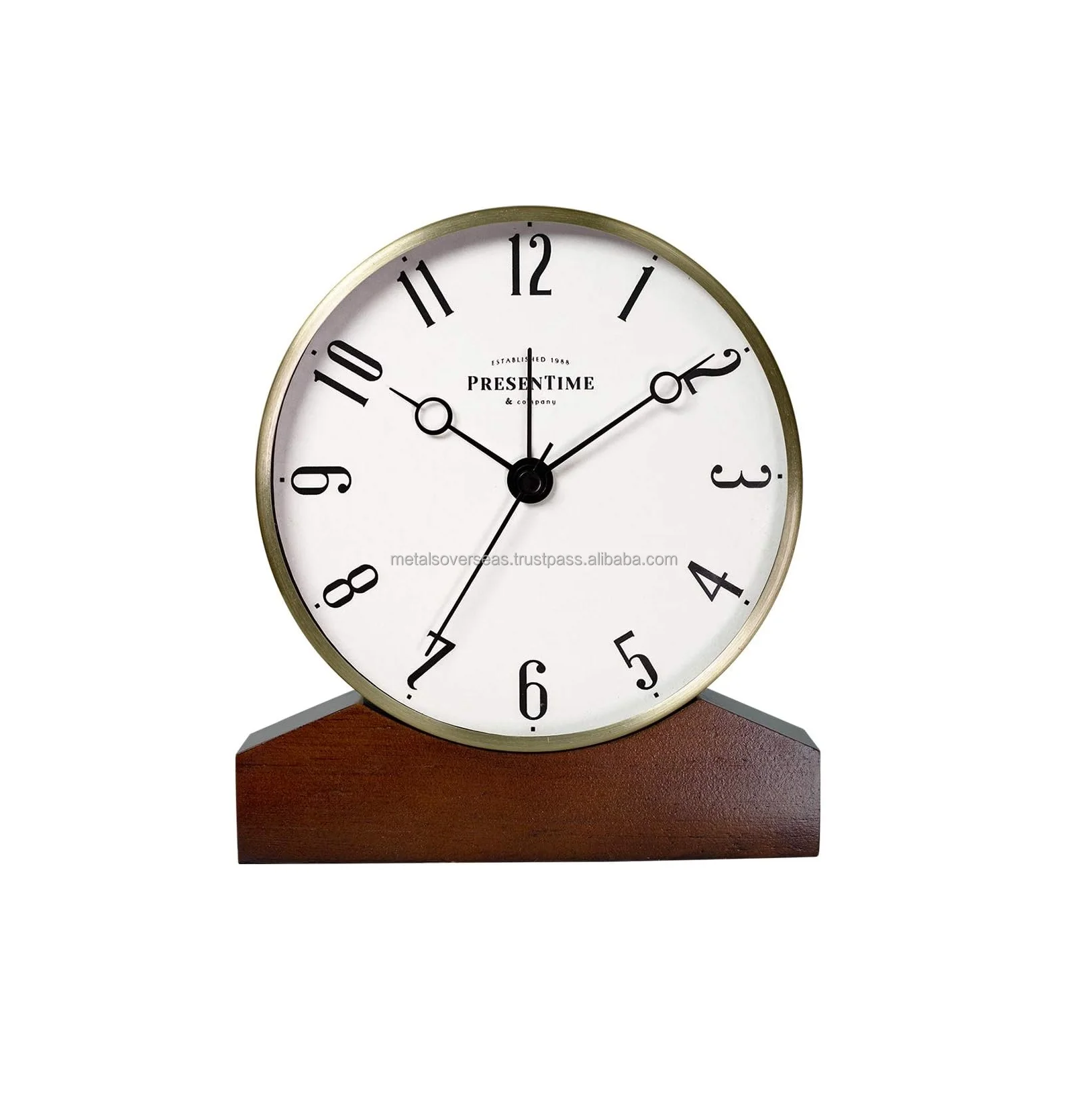 Antique American Retro Desk Clock Small Metal Vintage Wall Decoration ...