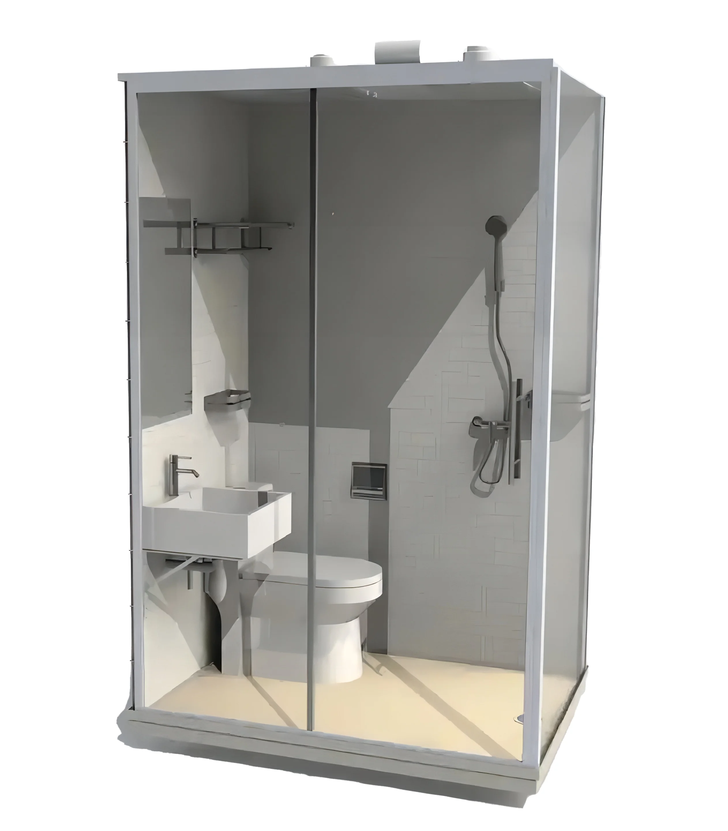 Fully-Equipped Sanitary Shower Room Prefabricated Shower Room Modular ...
