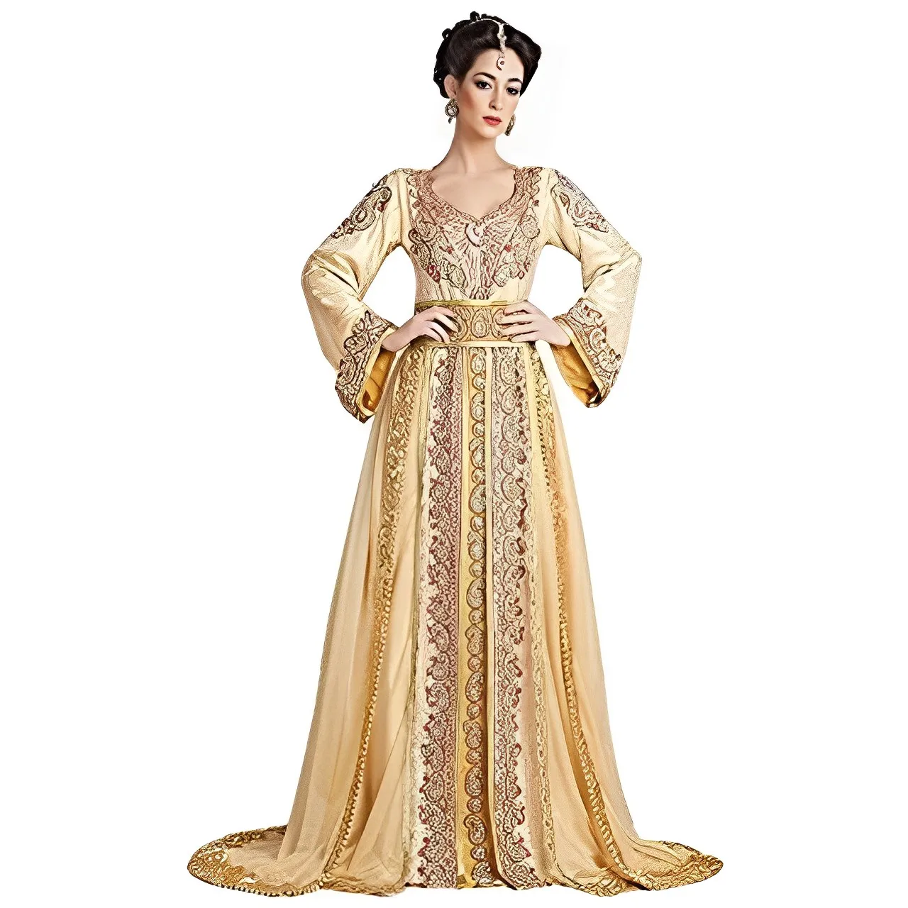 Islamic Clothing Ladies Moroccan Kaftan Moroccan Kaftan Beaded ...