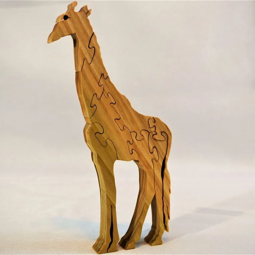 Small Wooden Puzzles for Children Kids Educational Toy Game Wood Jigsaw ...