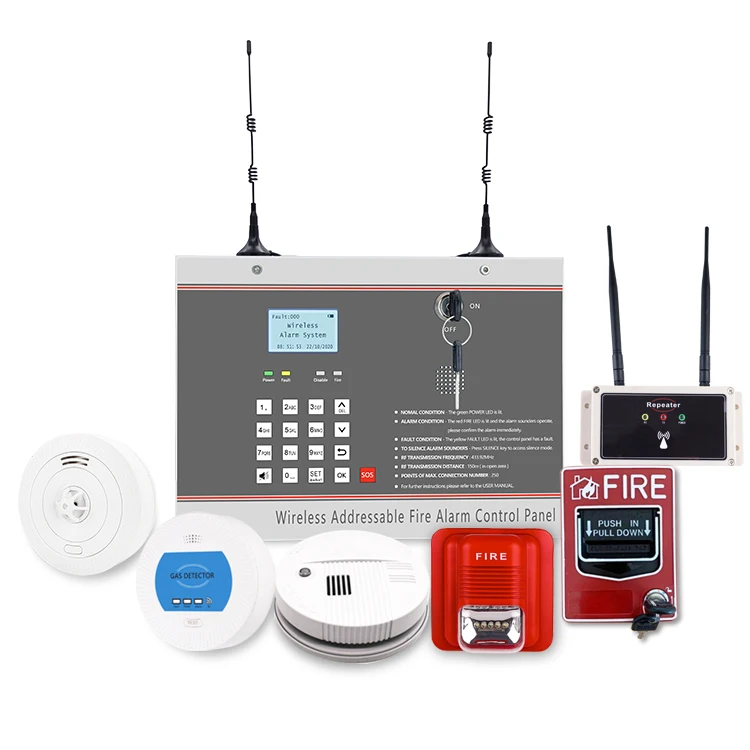 Wireless Addressable Fire Alarm Control Panel Fire Alarm Systems ...