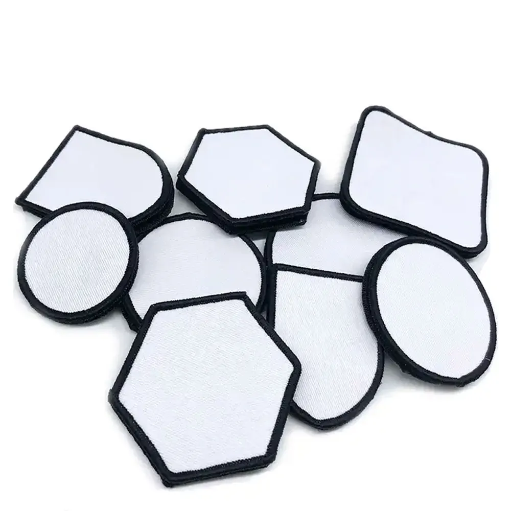 Promotional Twill Fabric Sublimation Heat Transfer Patch Blank ...