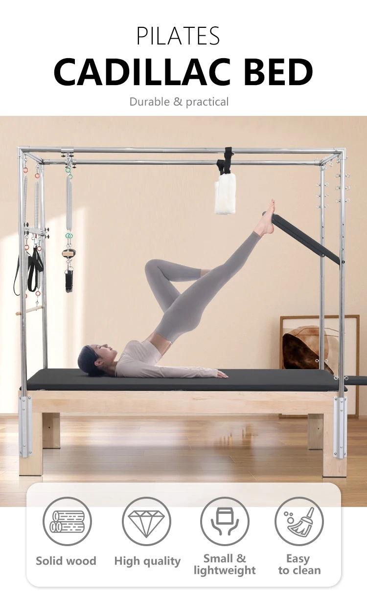 Wooden Pilates Combo Cadillac Reformer Bundle Equipment,Full Trapeze ...
