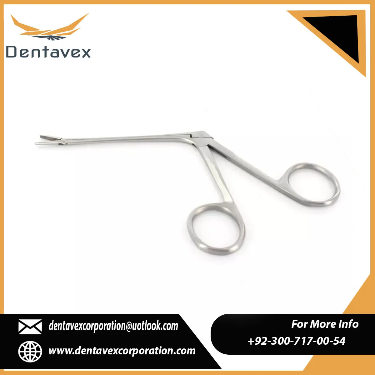 Manual Alligator Crocodile Forceps for Nose Ear & Throat Surgery