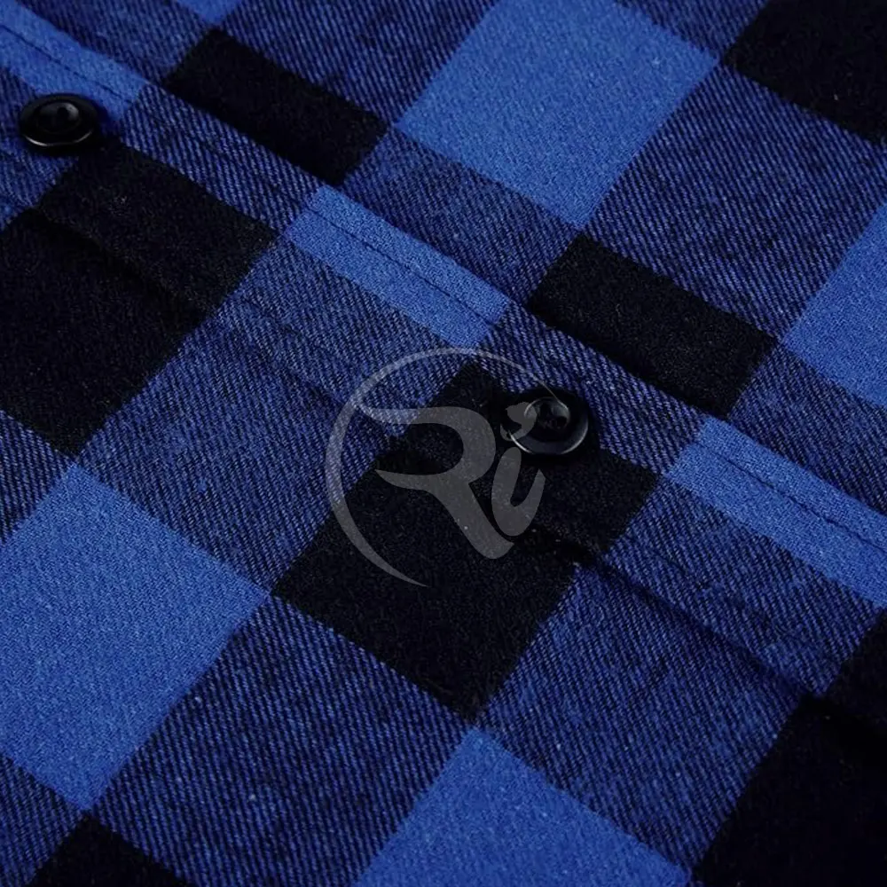 Simple Plain Color Flannel Shirt Full Sleeve Breathable Men Flannel T ...