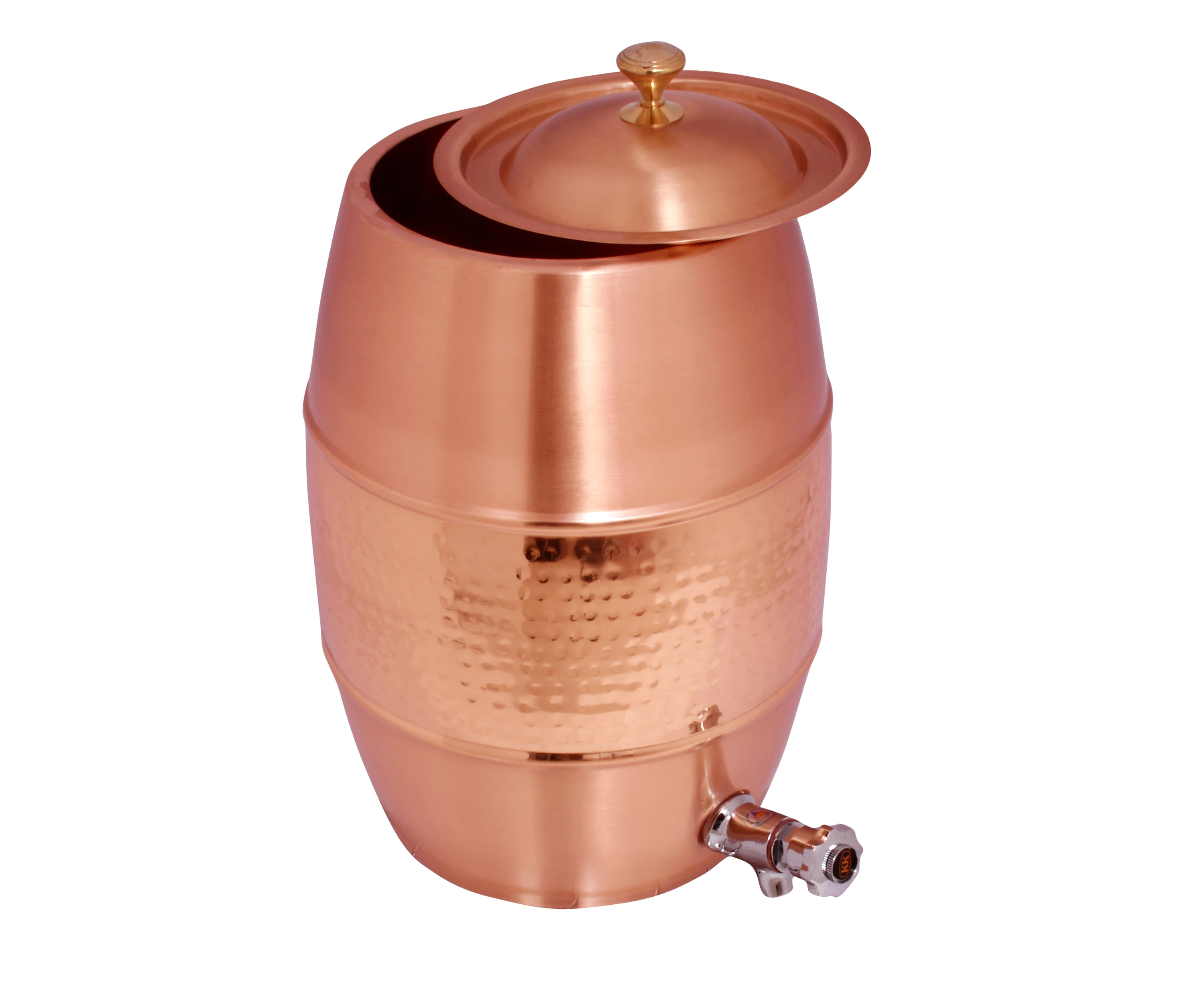 Copper Water Dispenser Pot Copper Hammered Design Storage Containers ...