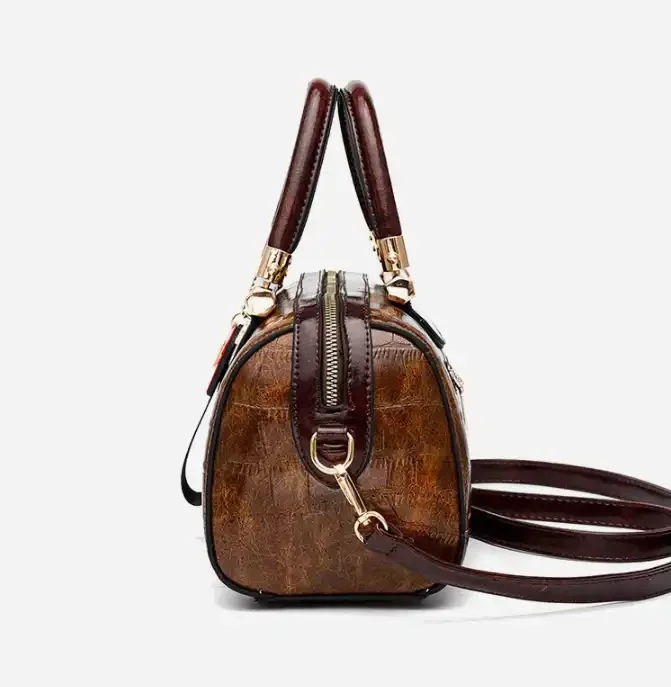 Versatile Boston Handbags For Women Pu Leather Shoulder Bags For Sale ...