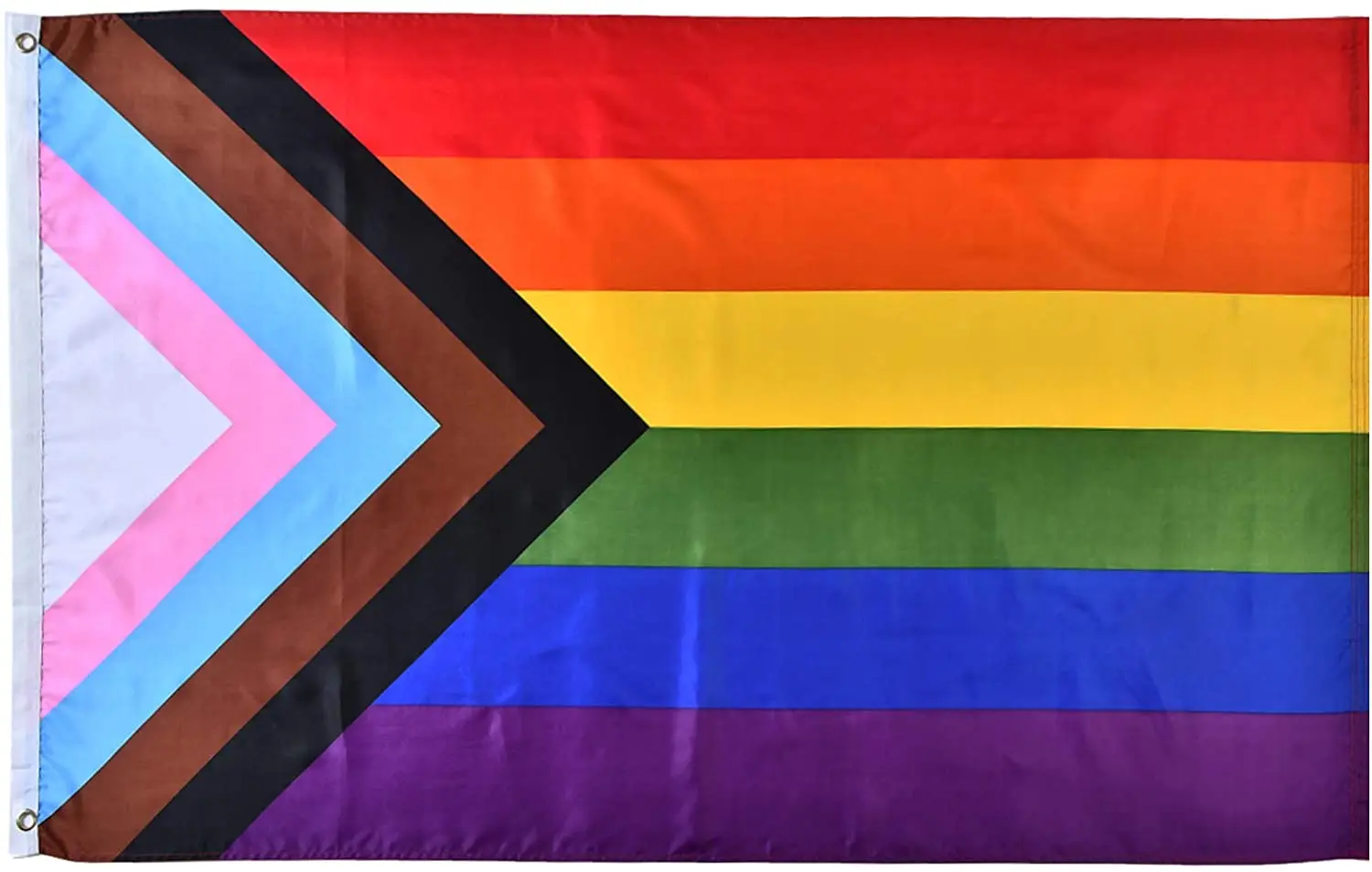 Wholesale Lgbt Progress Rainbow Pride 3x5ft Polyester Flag For Party Custom Logo Printed ...