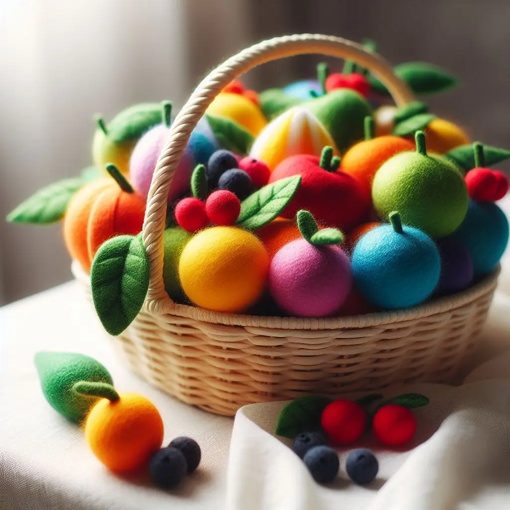 High-quality Felt Fruit Strawberry Pretend Play Set - Encouraging ...