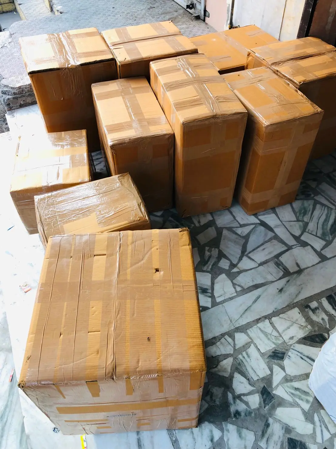 Wood Polished Link Chain Sculpture Decorative Home Standard Wooden Link ...