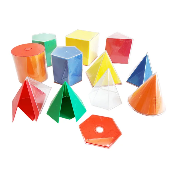 10pcs 2D/3D Folding Geometric Shapes for Educational Fun