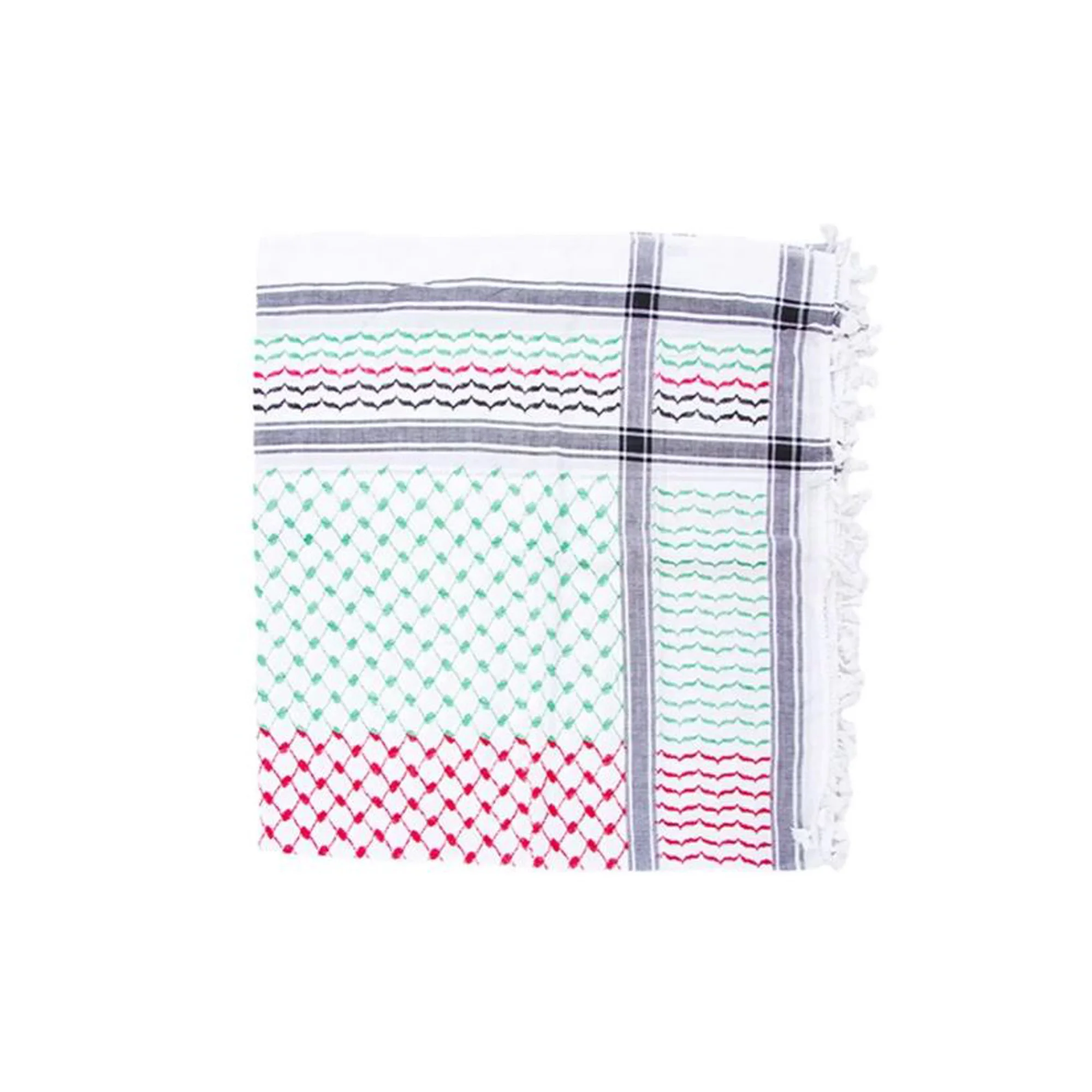 Custom Shemagh Desert Keffiyeh Arafat Square Scarf 100% Cotton