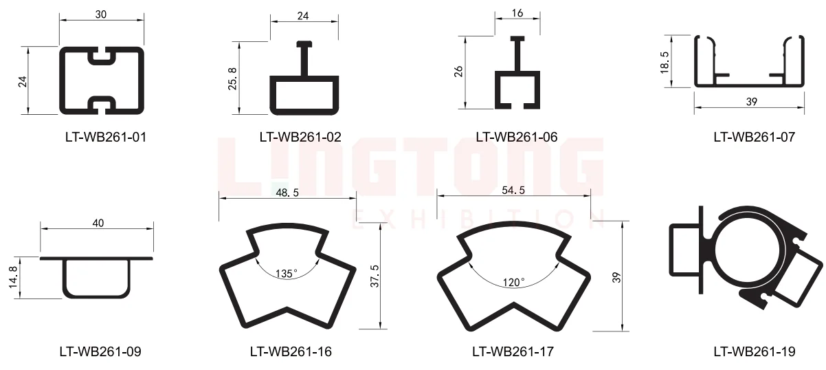 Modular Size Booth Stand - Movable Office Divider Panels