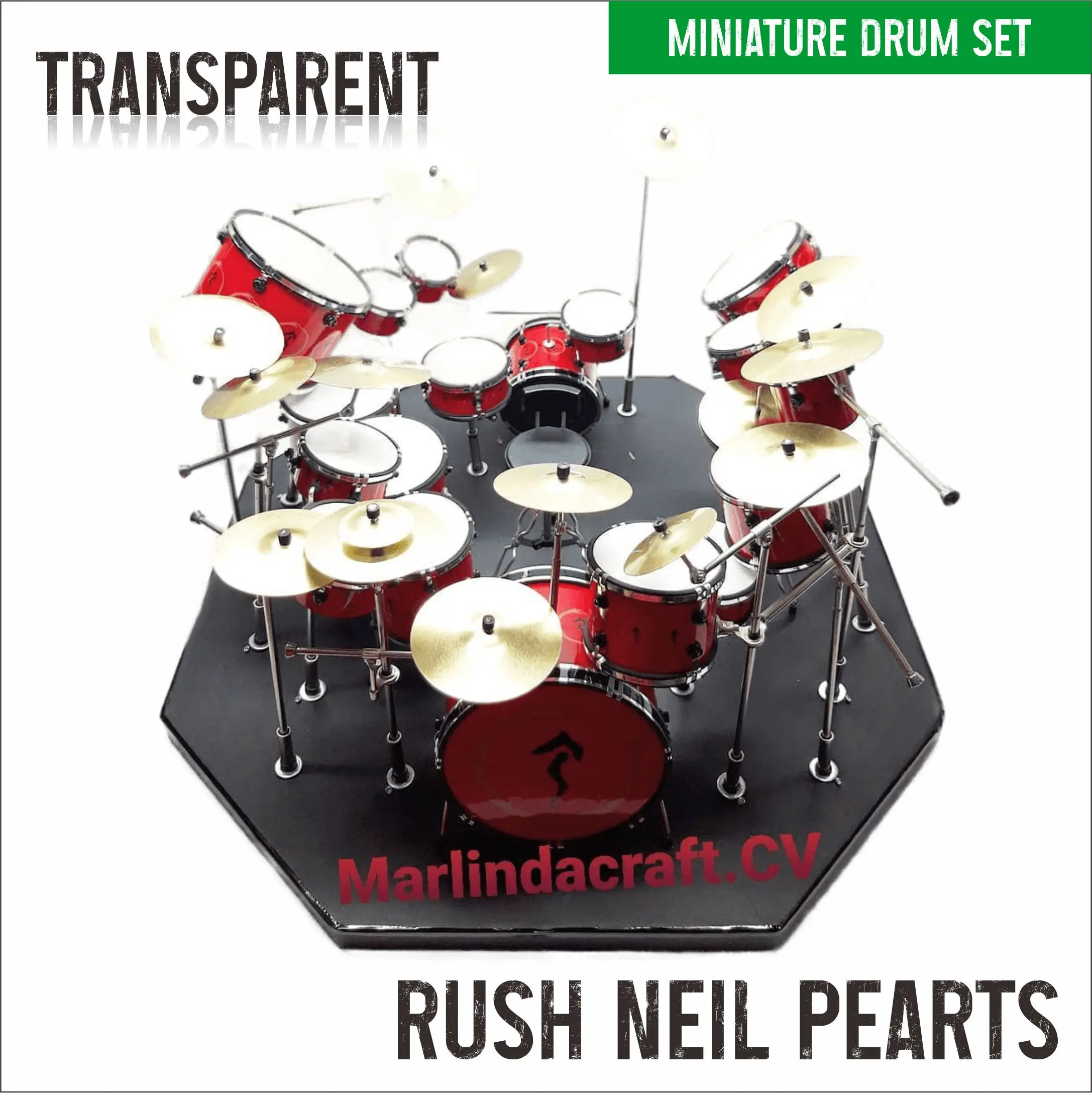 Miniature Drum Rush Scale 1/6 For Display - Buy Miniature Drum Set ...