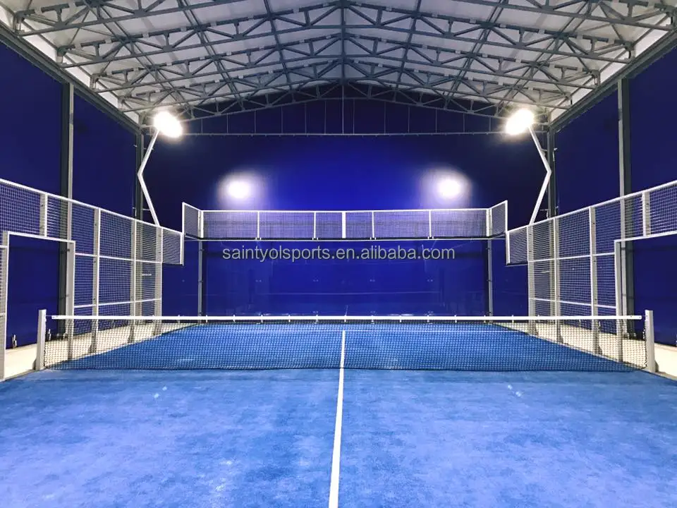 Aluminum Structure Padel Court Roof with Customized Shading Flap
