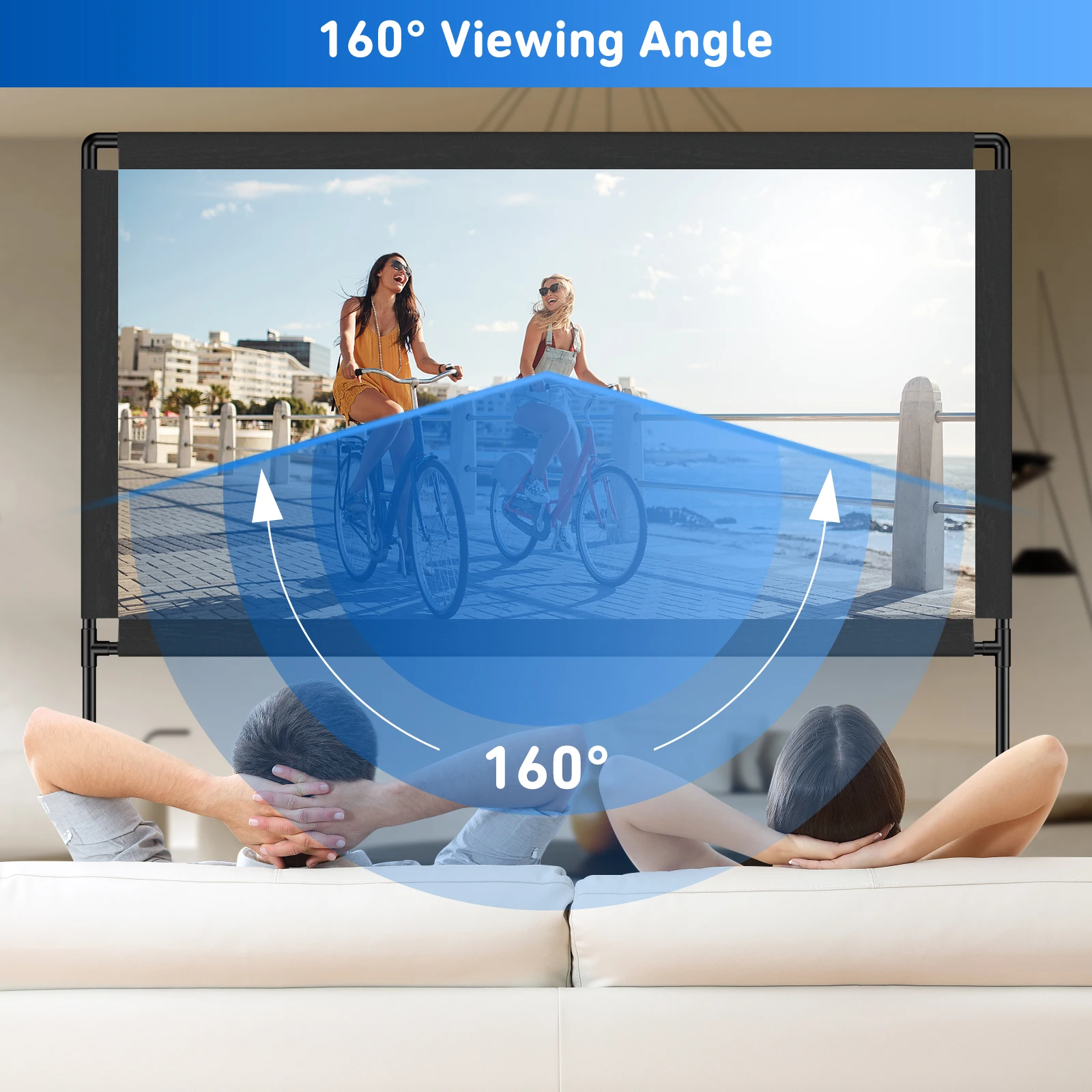 High Quality 4k 3d 100 Inch Home Theater Outdoor Projector Screen With ...