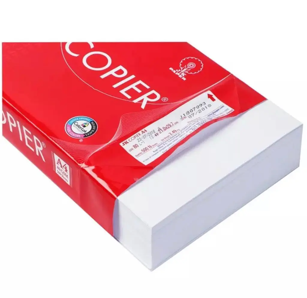 100% Premium Quality A4 Paper Jk Price A4 Size Copy Copier Paper 80 Gsm ...