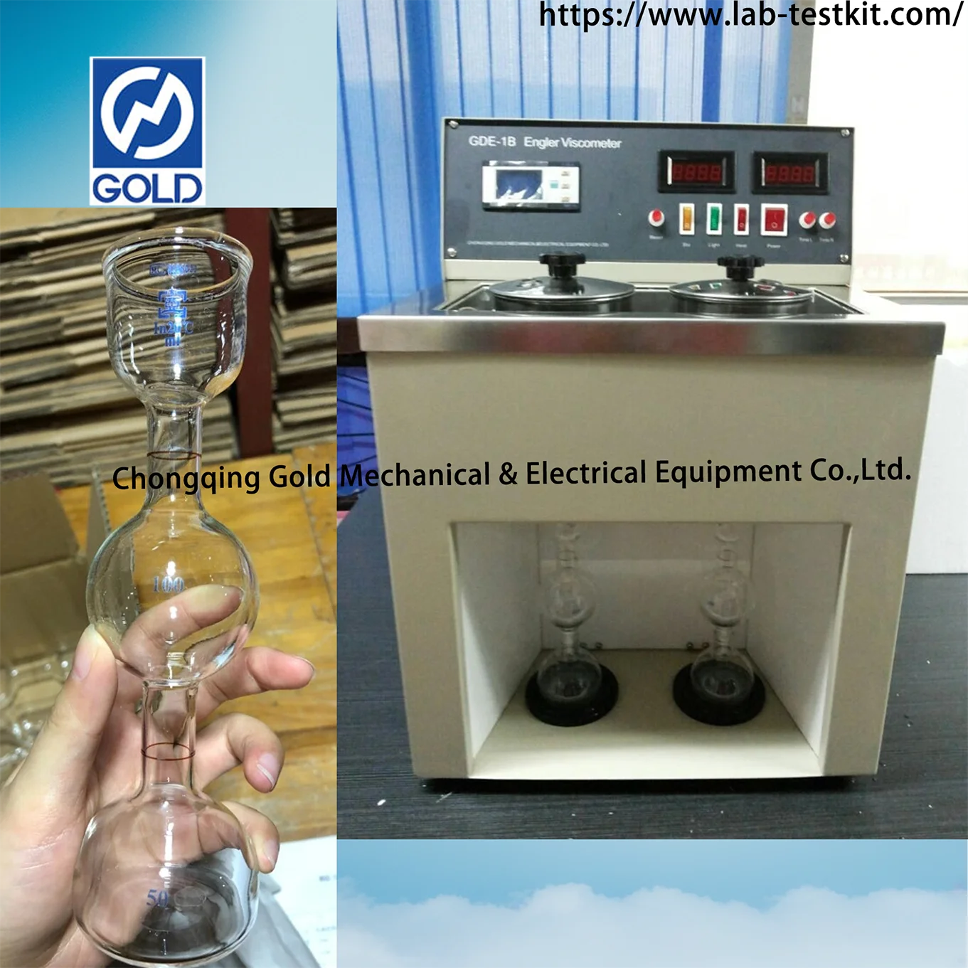 Bitumen Engler Viscometer Experiment / Engler Viscosity Test Equipment ...