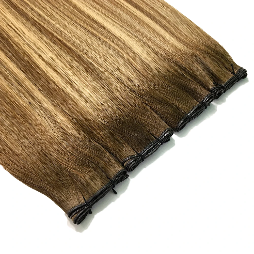 Good Quality New Hair Weft No Return Hair Flat And Thin Weft Thick End ...