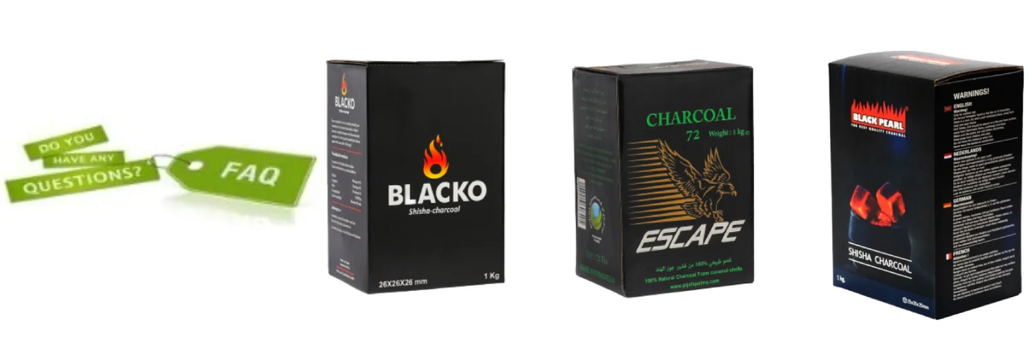 Natural Coconut Shell Charcoal Smokeless Low Ash Odorless Easy to Light ...
