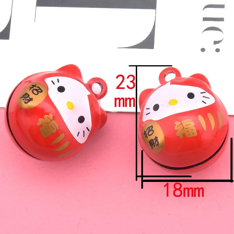 Creative Cute Little Cat Bell Cartoon Trumpet Pet Bell DIY Handmade ...