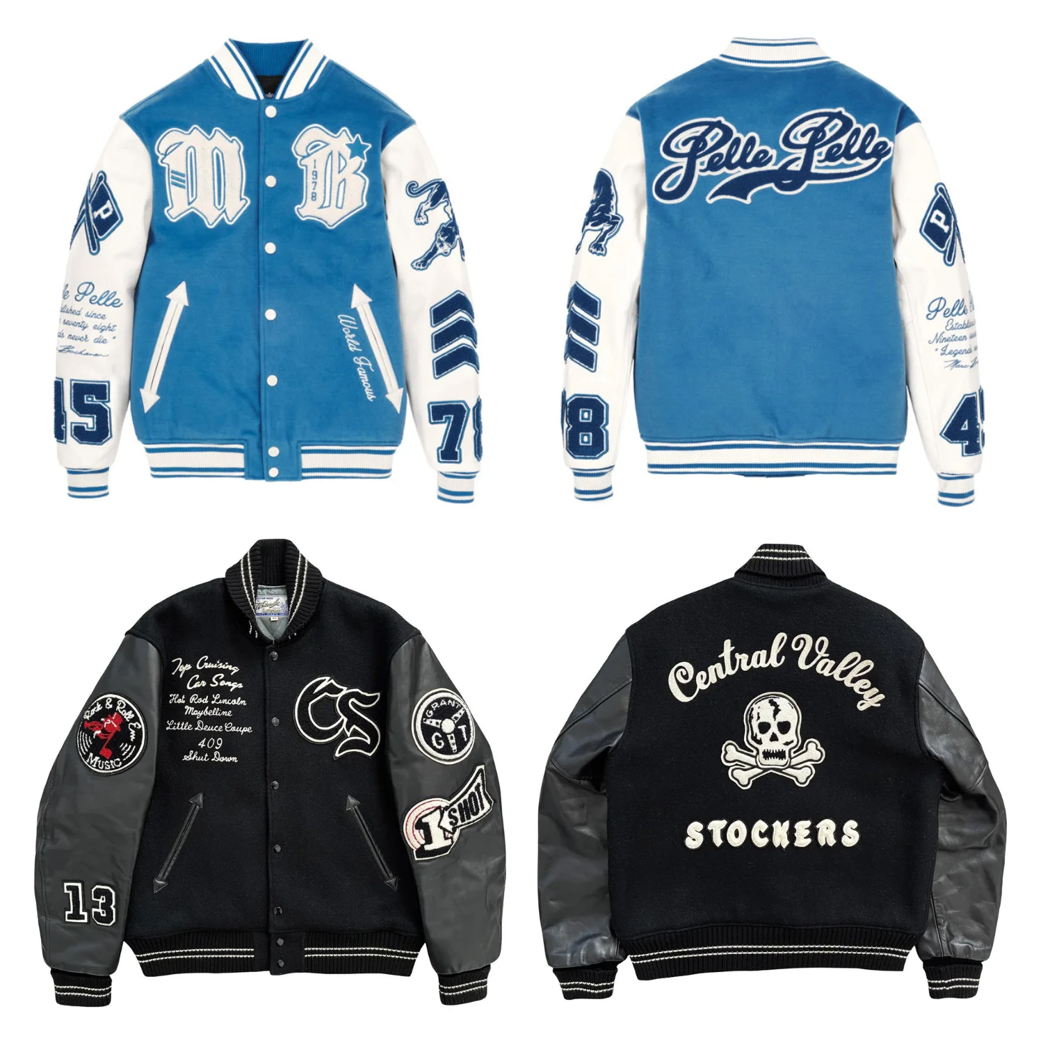 Custom Varsity Jacket Melton Wool Body 100% Cowhide Leather Sleeve ...