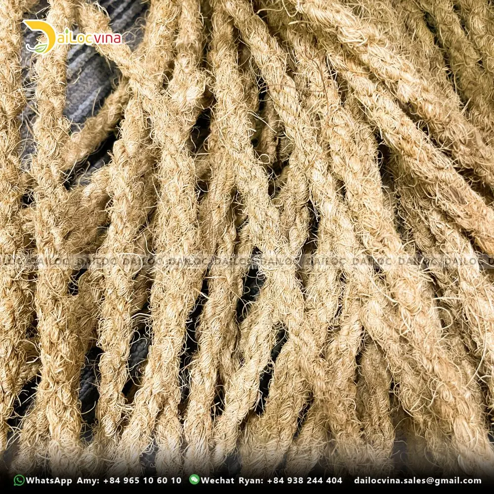 Combo Coir Shade Sail and Coir Rope - Durable & Natural